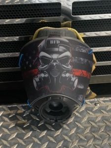 Custom Firefighter SCBA Shields - BAShields