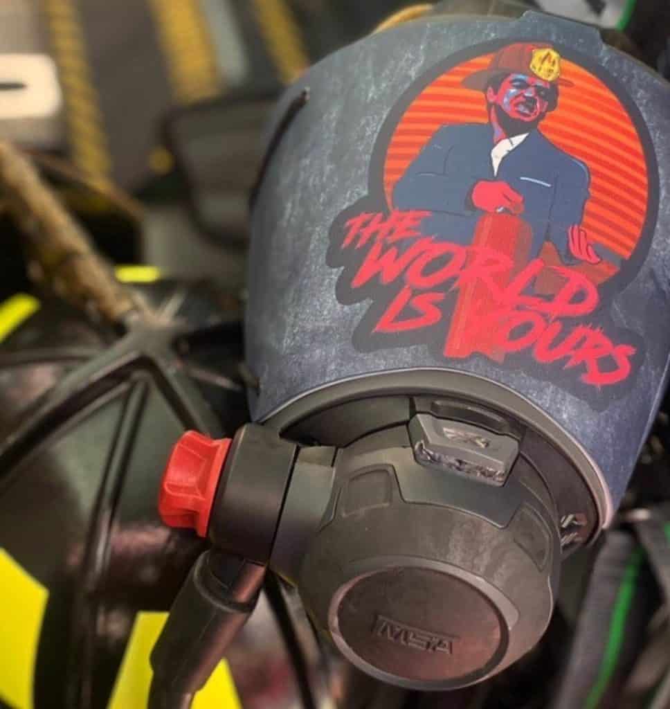 Custom Firefighter SCBA Shields - BAShields