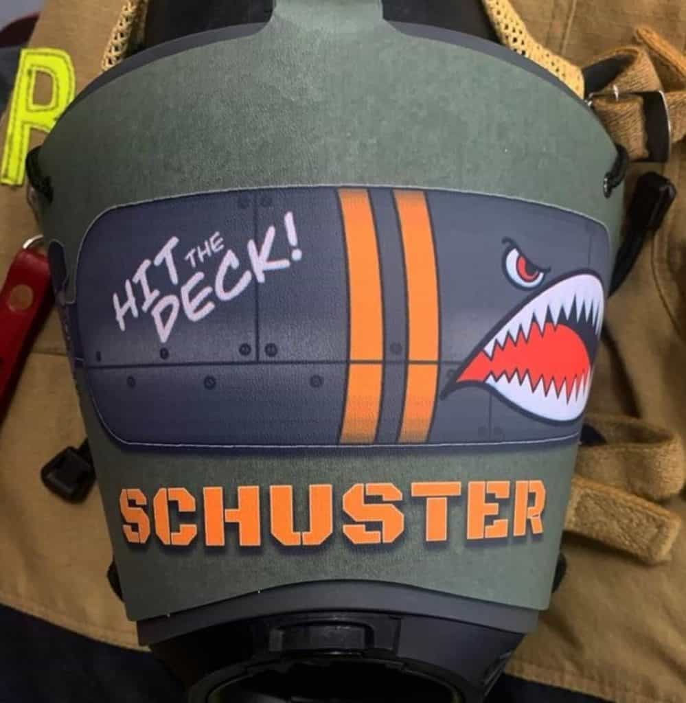 Custom Firefighter SCBA Shields - BAShields