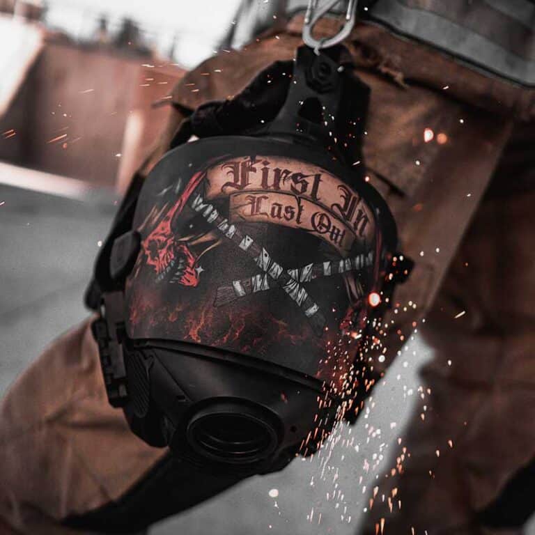 Custom Firefighter SCBA Shields - BAShields